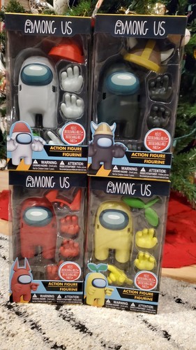 Among Us Toikido Action Figure SET (4) Figures Always Sus Red Yellow ...