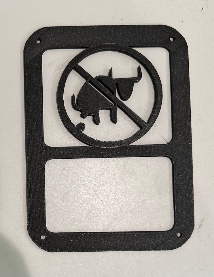No Bull Poop in 3D - Black For Jeep Wrangler JK/JKU Rear Tail Light ...