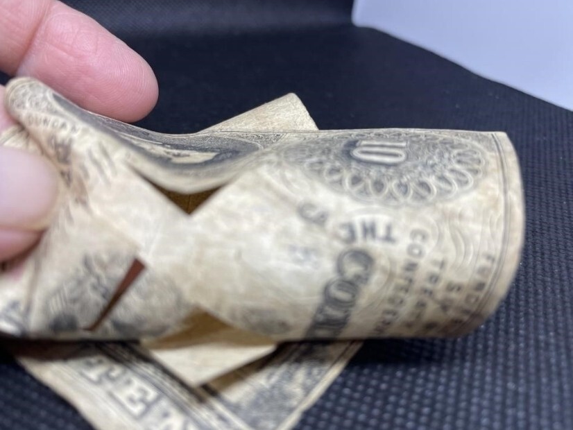 1861 $10 Confederate States Notes“General Marion’s Sweet Potato Dinner ...