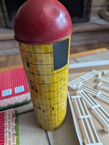 Vintage 1950 Tin Litho Sunnyfield Farms Playset Ohio Art Animals ...