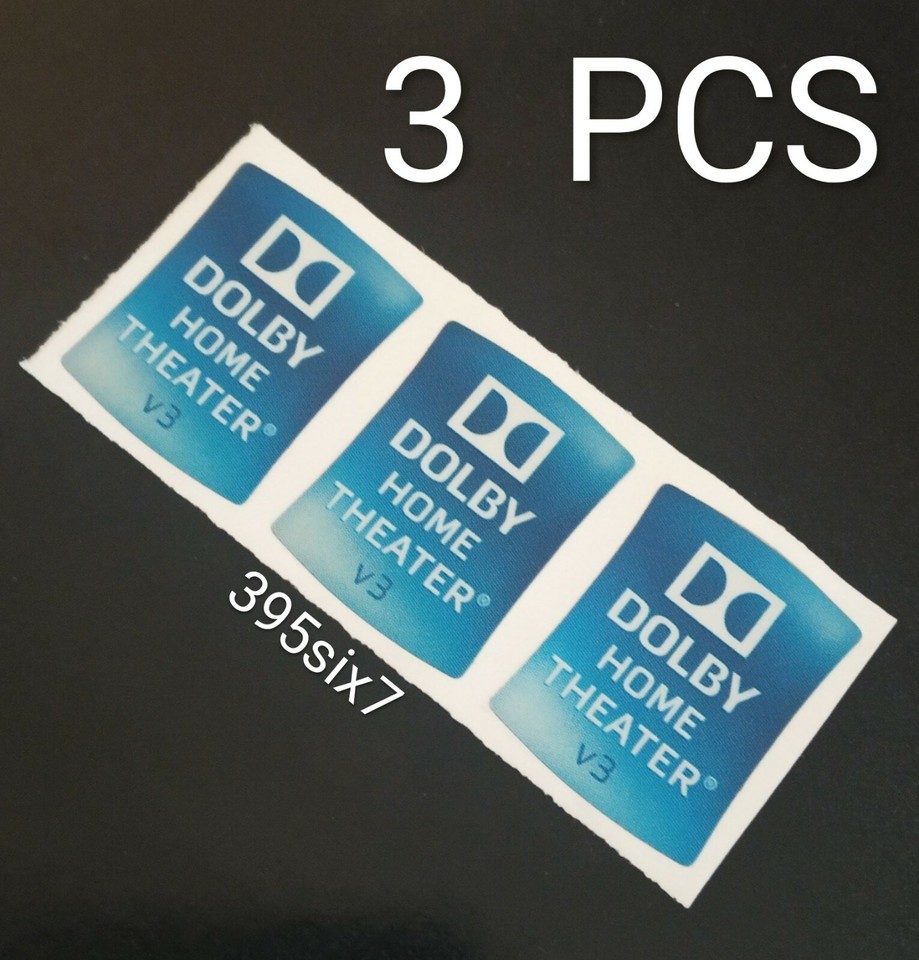3x DOLBY HOME THEATER V3 Sticker 14.5mm x 18.5mm | eBay