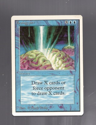 MTG Unlimited Braingeyser Blue LP/MP | eBay