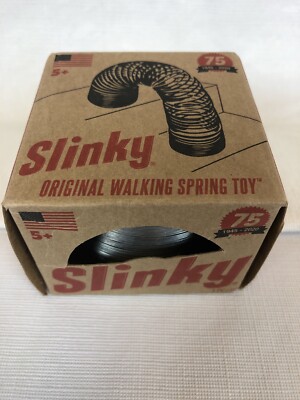 NIB RETRO SLINKY The Original Walking Spring Toy FULL SIZE - Metal ...