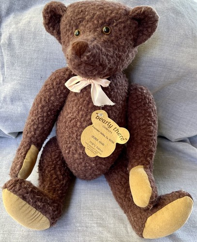 Vintage 16" Purple Bearly There Company Jointed Teddy Bear 1985 - Linda ...