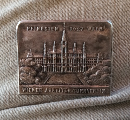 WW2 GERMAN TINNIE UNUSUAL RECTANGULAR SHAPE BADGE WWII GERMANY OR ...