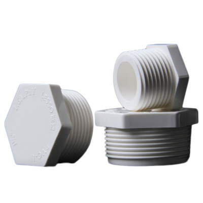 BSPT 1/2" 3/4" 1" 11/4" 11/2" 2" PVC Male Thread Blanking Cap Stop End ...