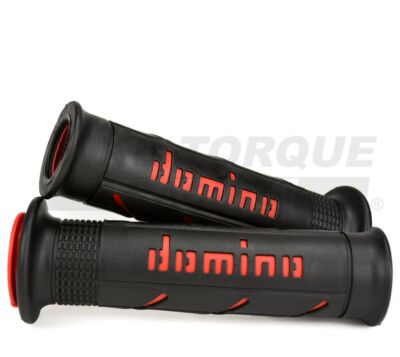 Genuine Domino Black & Red XM2 Super Soft Handlebar Grips for Benelli ...