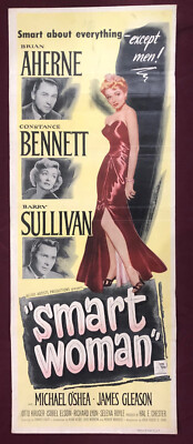 SMART WOMAN MOVIE POSTER INSERT 1948 CONSTANCE BENNEY BRIAN AHERNE | eBay
