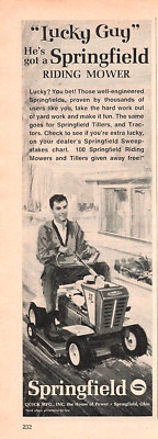 Springfield Lawn Mower Print Ad Equipment Advertising Springfield OH ...