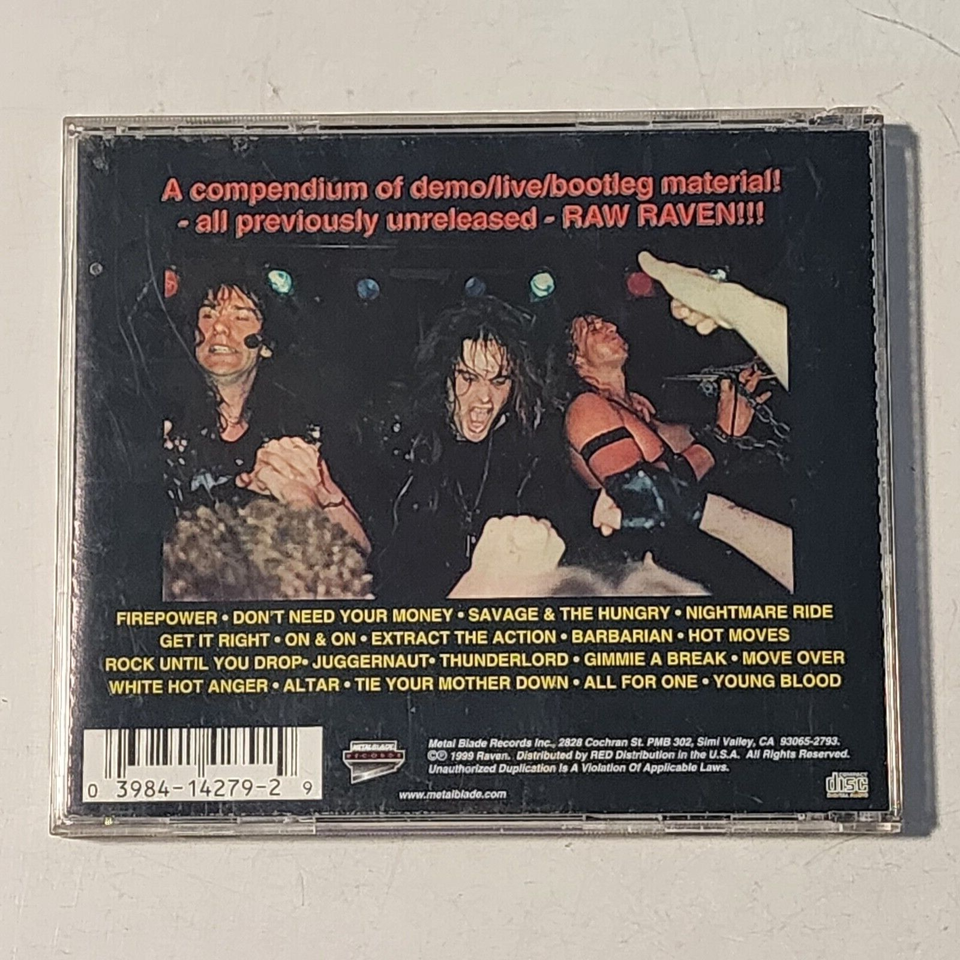 RAVEN RAW TRACKS CD 1999 METAL BLADE RECORDS 39841427929 | eBay