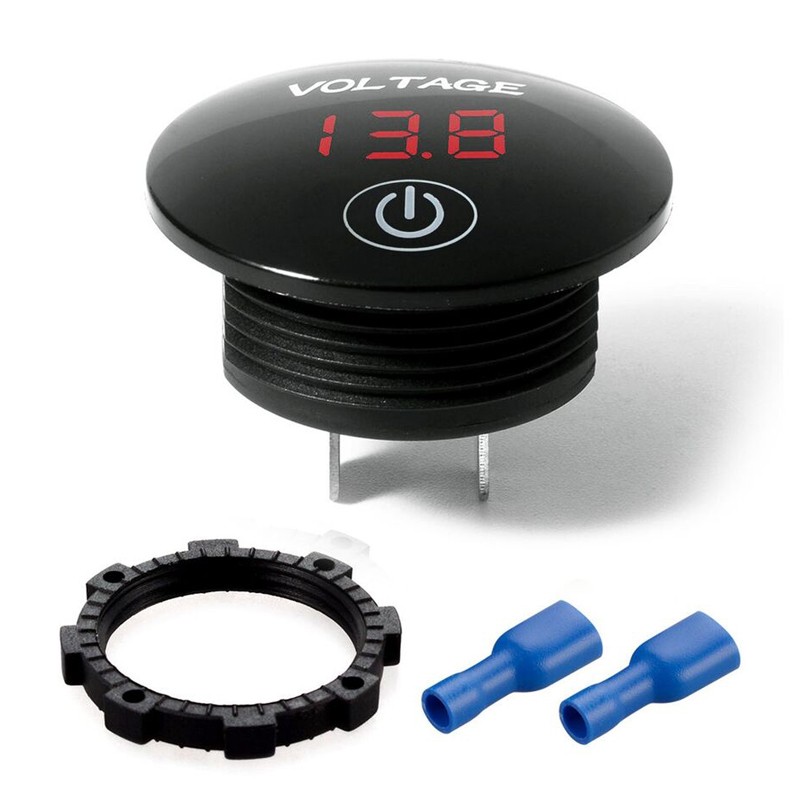 LED Digital Display Voltmeter Car Voltage Volt Gauge Panel Meter 12V ...