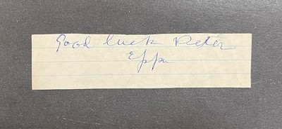 EPPA RIXEY Autographed Signed Note Cincinnati Reds Baseball HOF Died ...