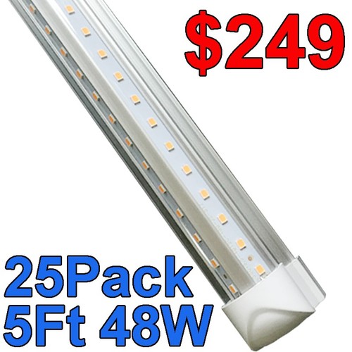 5FT LED Batten Light Ceiling Surface Mounted Slim T8 Integrated LED ...