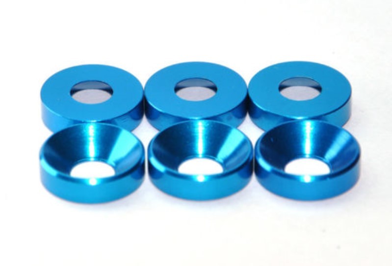 M3 M4 M5 Aluminum Countersink Washer X 10 Black Blue Golds Purple ...