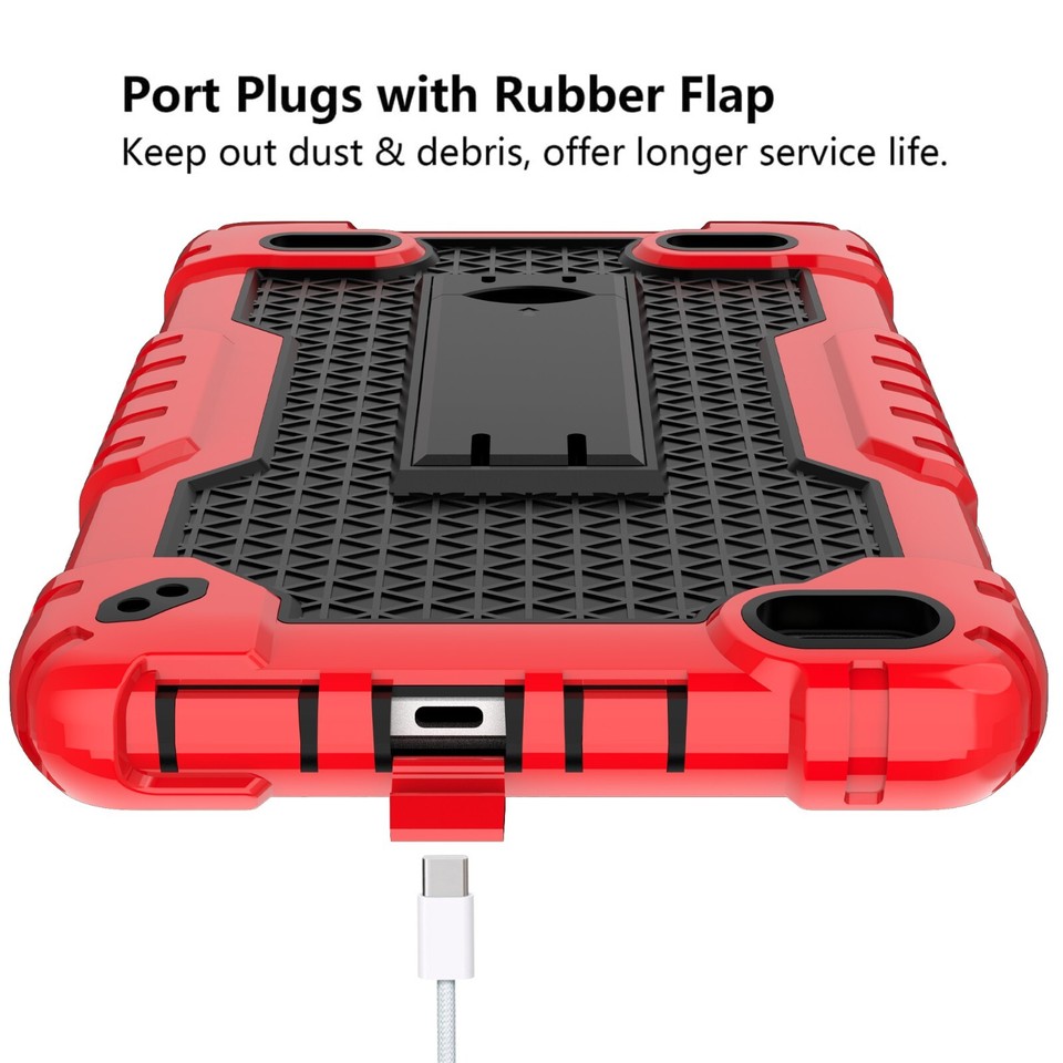 For BLU M8L Tablet 8 Inch Heavy Duty Rubber Case Shockproof Drop-Proof ...