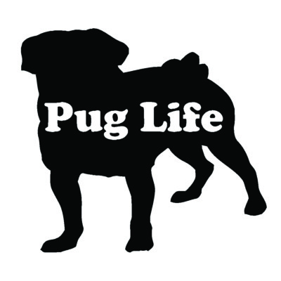 Pug Life vinyl decal dog lover puppy sticker breed car window laptop | eBay
