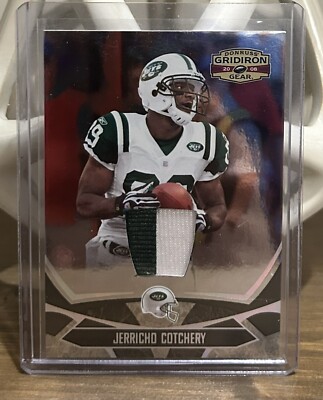 2008 Jerricho Cotchery Donruss Gridiron Gear Prime #95 2-color Jersey ...