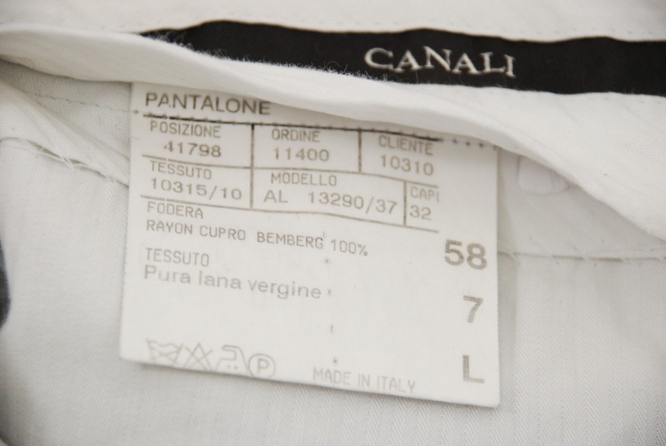 Canali Italy Brown Label Black Flat Front Dress Pants Wool 39W | eBay
