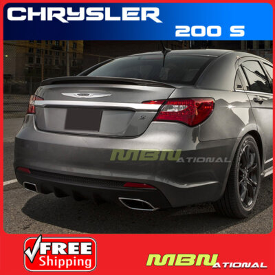 Spoiler Wing For 11-14 Chrysler 200 4Dr Flush Mopar Style Primer ABS ...