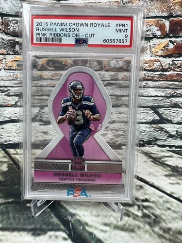 2015 Panini Crown Royale - Pink Ribbons Die-Cuts Russell Wilson #PR1 ...