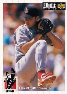 #288 Allen Watson - St. Louis Cardinals - 1994 Collector's Choice ...