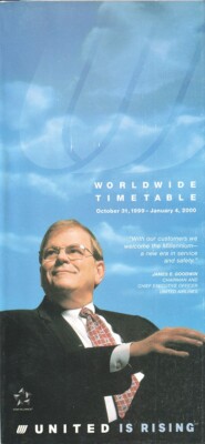 United Airlines timetable 1999/10/31 | eBay