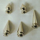 36 ASST sizes METAL screw on SPIKES leather jacket spike punk rocker ...