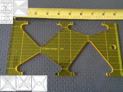 Quilting Template Ruler 5mm Triangles for Long Arm, High Shank Machines ...
