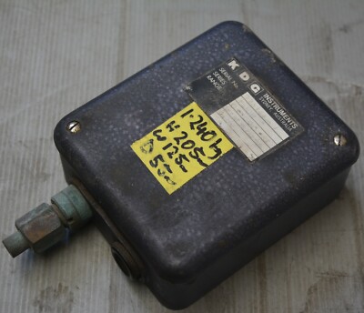 KDG TS10M Pressure Switch 0-1000PSI Set at 78 PSI 240VAC 5A | eBay ...