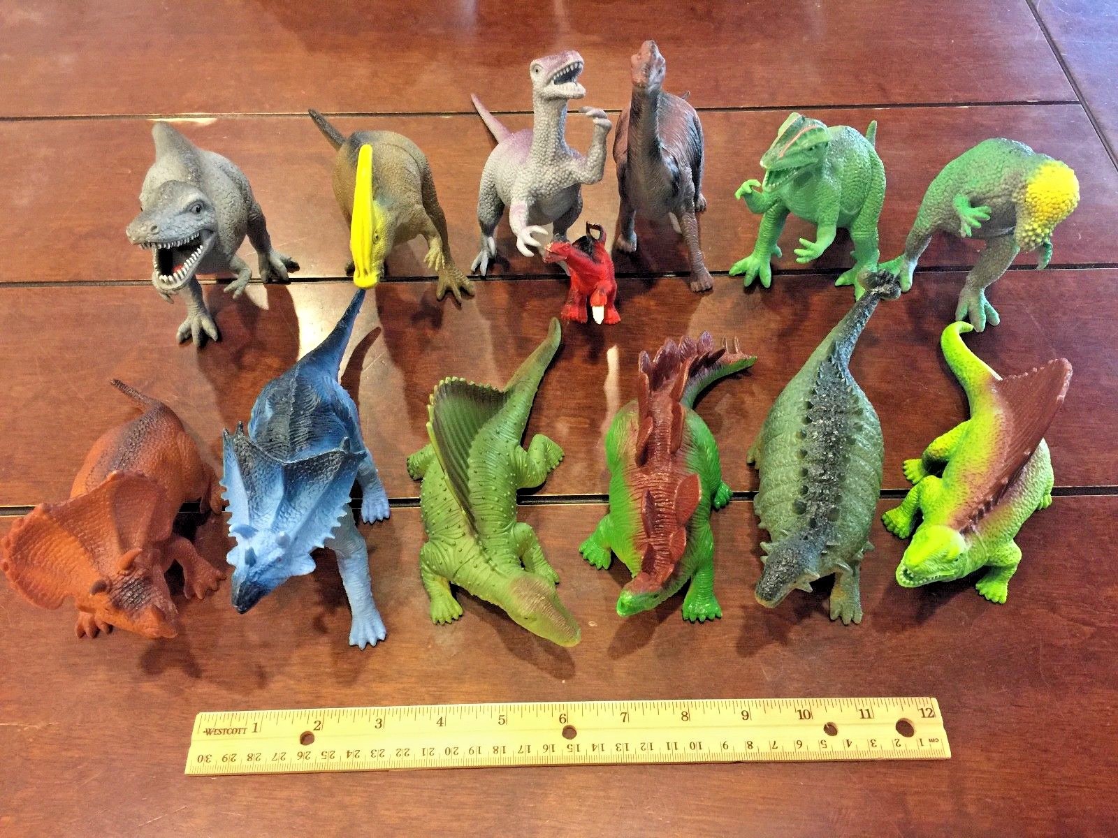 LOT Of 13 Mixed Dinosaurs Rubber Plastic | eBay