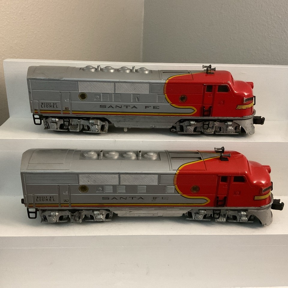 LIONEL POSTWAR 2343 SANTE FE F3 AA DIESELS W/ORIGINAL BOXES “NICE” | eBay