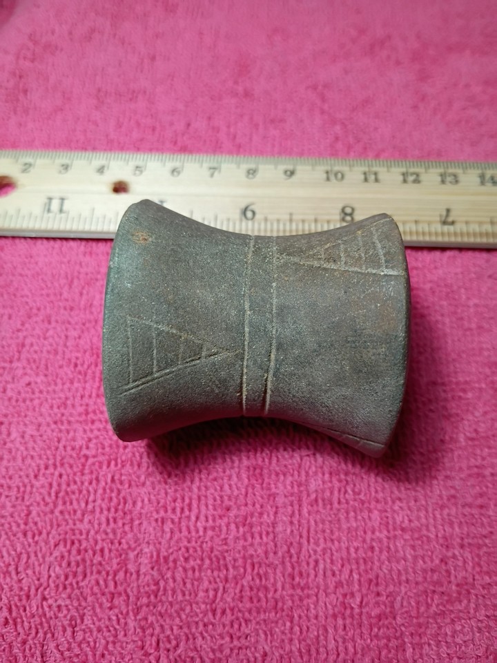 Indian Artifacts Arrow Heads Beautiful Engraved Fort Ancient Spool | eBay