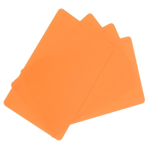 100Pack Blank PVC Cards 20mil Blank Credit Cards Plastic Cards Orange ...