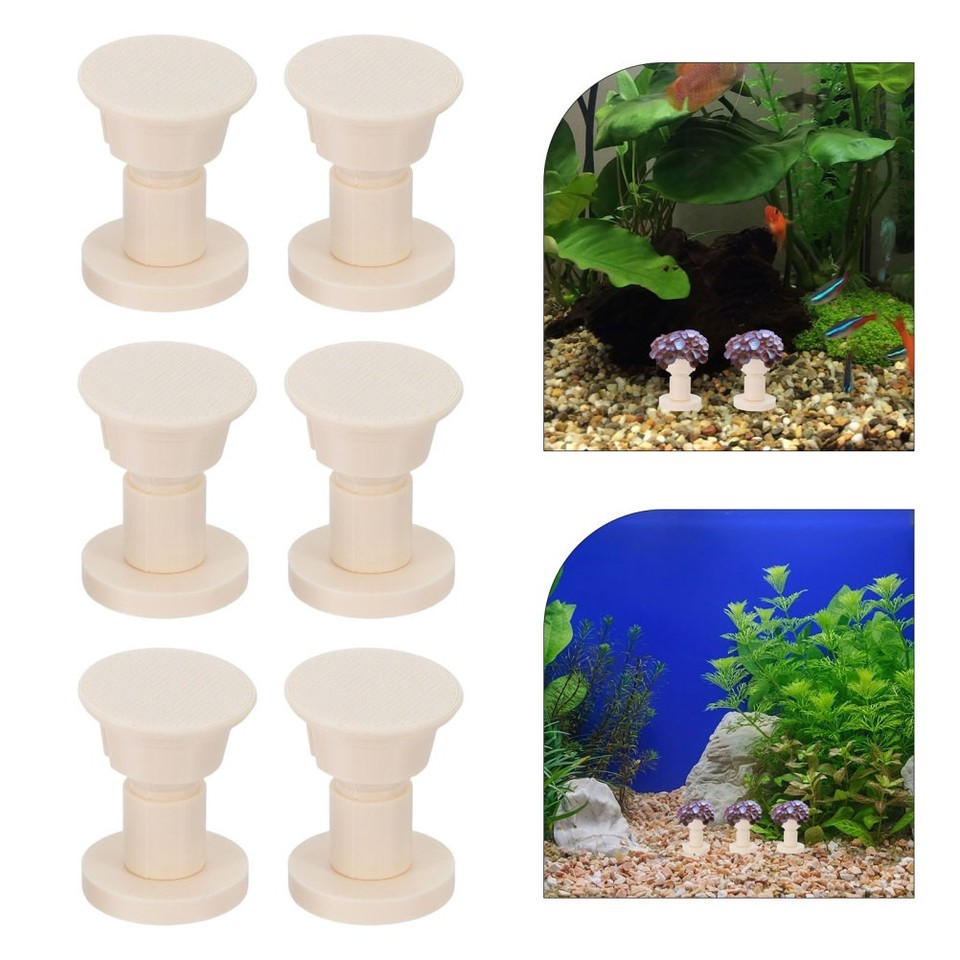 10 Pcs Universal Coral Base Fish Tank Plug Bases for Aquarium Plastic ...