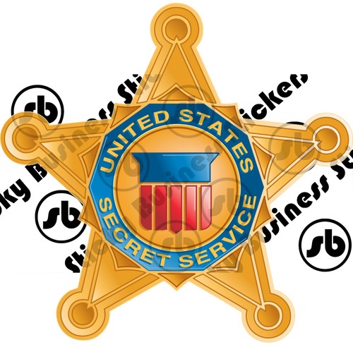 Secret Service Sticker Star Shield POTUS Department of Homeland ...