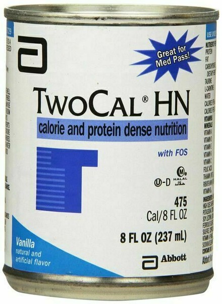Abbott Nutrition TwoCal HN Nutritional Drink, Vanilla - 8oz (Case of 24 ...