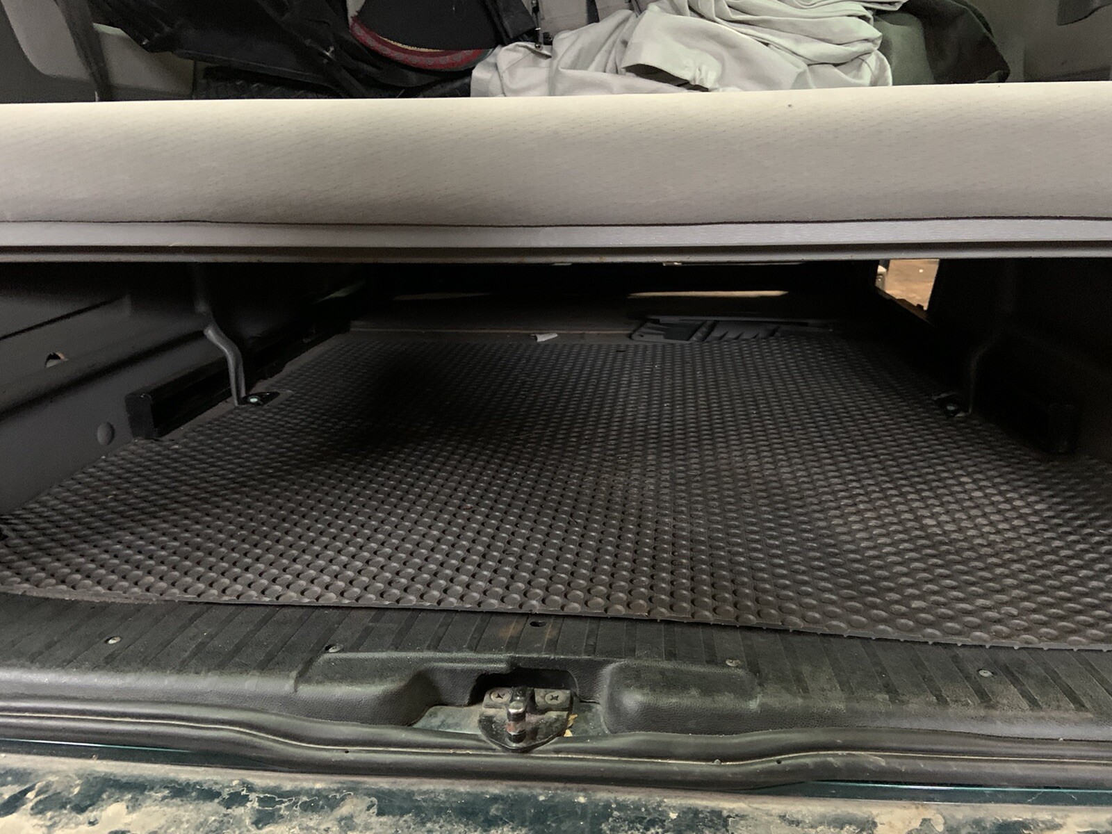 VW Eurovan Rear Rubber Cargo Liner Grey Hatch Floor Cover | eBay