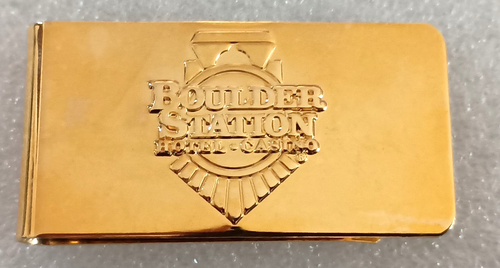 1990s Boulder Station Hotel & Casio Las Vegas Nevada Brass Money Clip ...