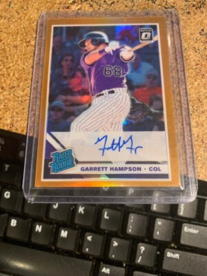 2019 PANINI OPTIC ORANGE PRIZM GARRETT HAMPSON AUTOGRAPH 4/99 RATED ...