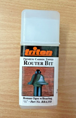 TRITON ROUTER BIT 1/2" ROMAN OGEE with bearing- CARBIDE TIPPED | eBay