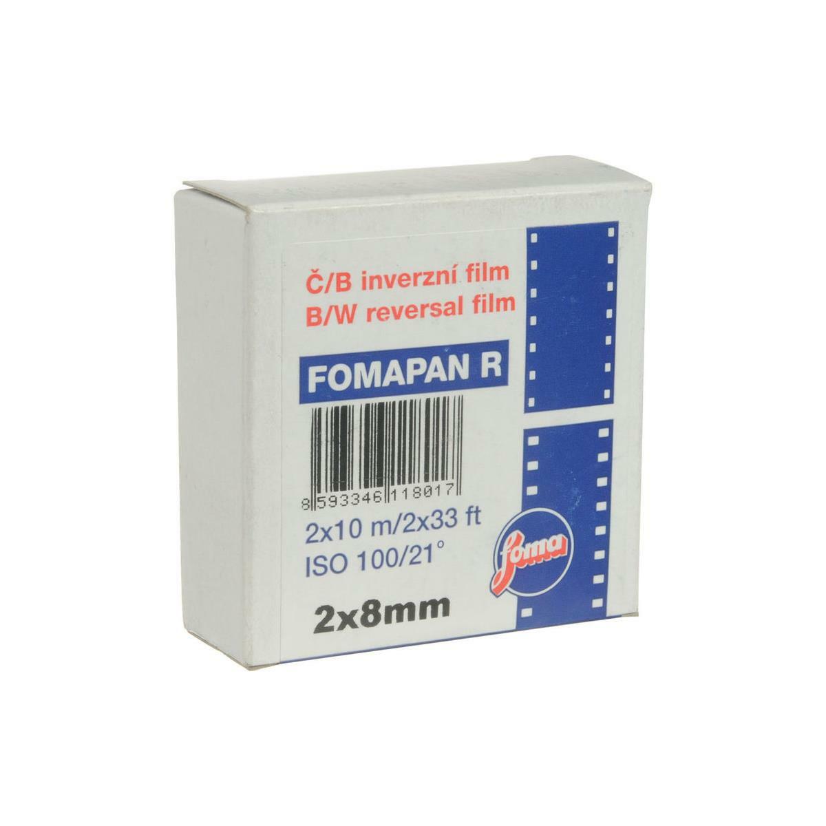 Foma Film Fomapan R100 Double Standard 8mm Black White Reversal Film ...