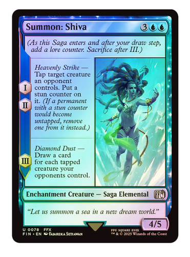 Summon: Shiva - Foil Final Fantasy MTG | eBay