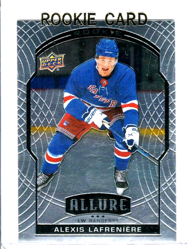 2020-21 NHL Upper Deck Allure #100 Alexis LaFreniere RC New York ...