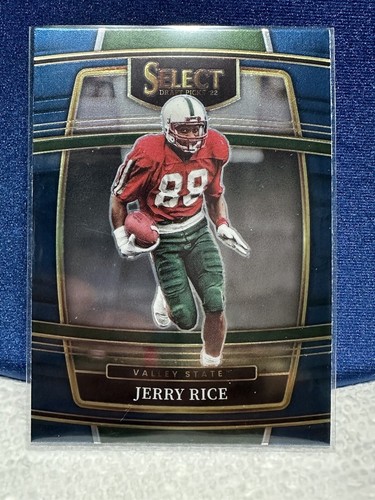 2022 Panini Select Draft Picks #53 Jerry Rice Blue San Francisco 49ers ...