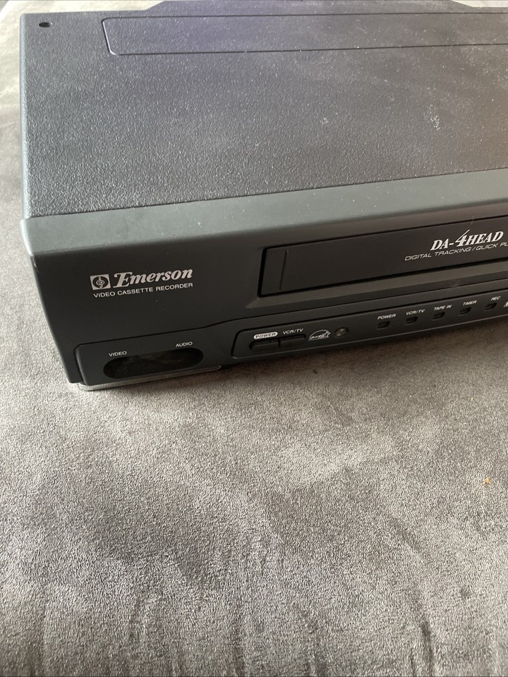 Emerson EWV401B VCR VHS Player Recorder DA-4 Head Digital Tracking ...