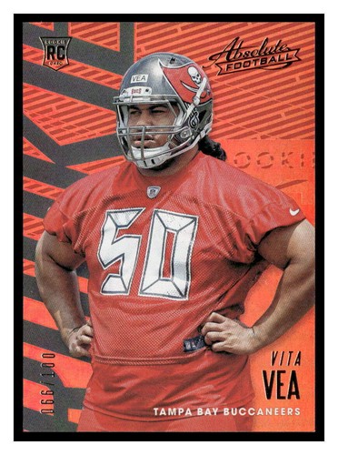 Vita Vea 2018 Panini Absolute 138 SN100 Spectrum Red | eBay