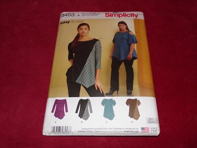 🌹 SIMPLICITY #8453 - LADIES KNIT TOPS & COLD SHOULDER TOP PATTERN XXS-XXL FF | eBay