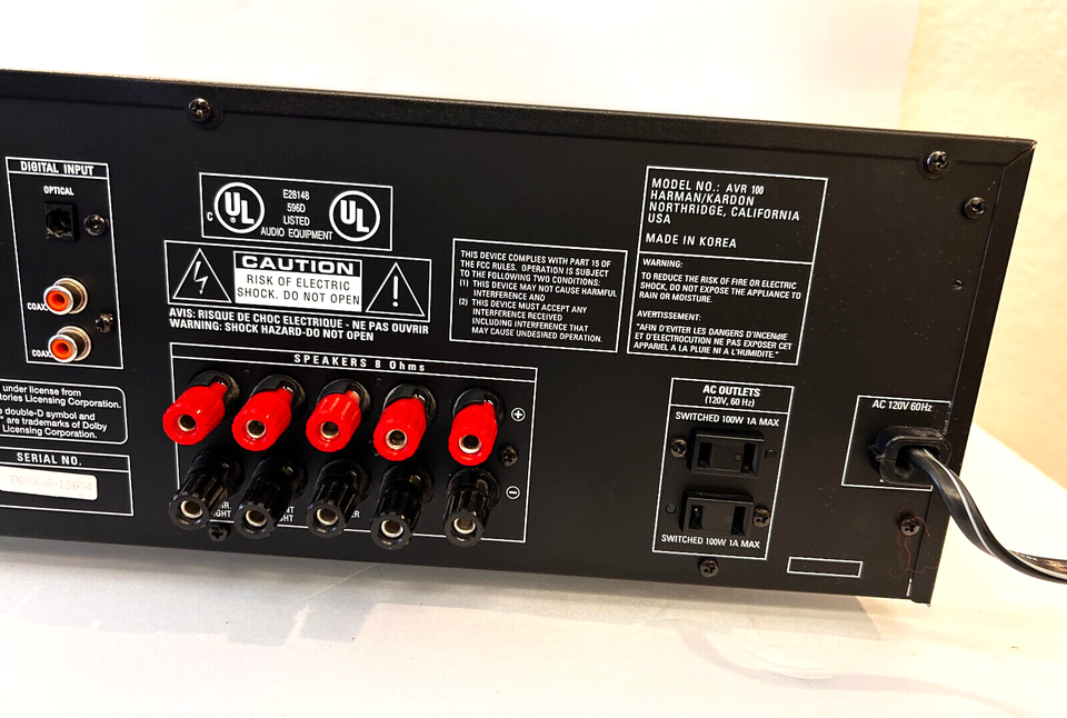 Harman Kardon AVR 100 AM/FM Surround Receiver Clean TESTED Works | eBay