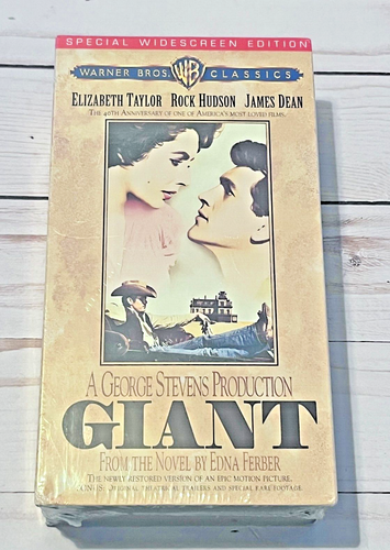 Giant (VHS, 1996, 2-Tape Set, Widescreen Edition) - Brand New & Sealed ...