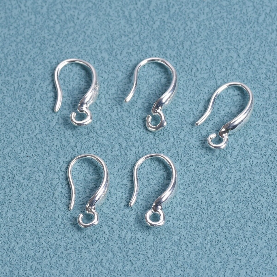 10pcs Copper Earring Clasps Hooks Earwire Fittings For Jewelry Earrings ...